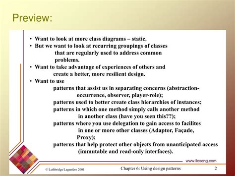 Ppt Chapter 6 Using Design Patterns Part 1 Powerpoint Presentation