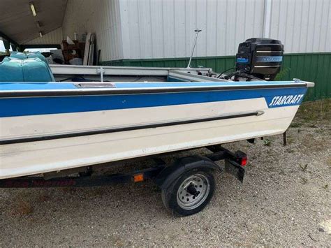 16 Starcraft Aluminum Boat 70 Hp Mercury Motor Sherwood Auctions