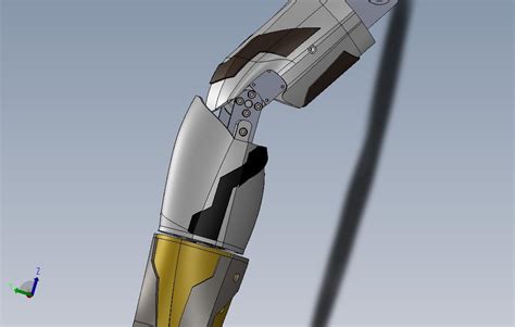 仿人手臂机器人diy Solidworks 2018 模型图纸免费下载 懒石网