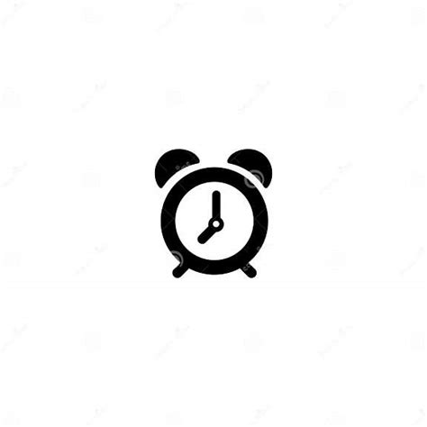Alrm A Clock Icon Logo Isolated On White Background Stock Vector