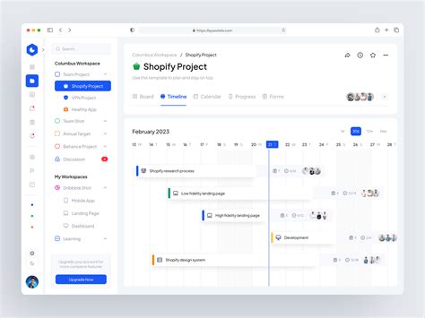 Timeline View Task Management Dashboard Ui Design Dashboard Task