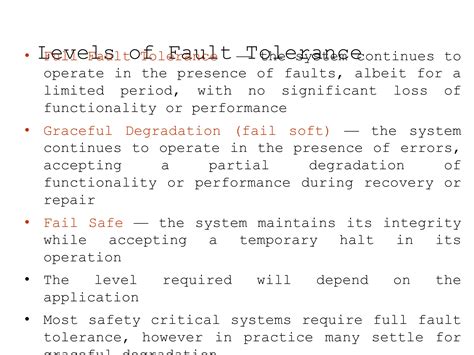 Rts Fault Tolerance Reliability Evaluation Pptx