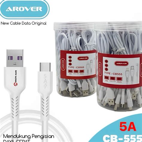 Jual Menarik Kabel Data Toples Isi 2 Arover Cb555 Original Fastcharging