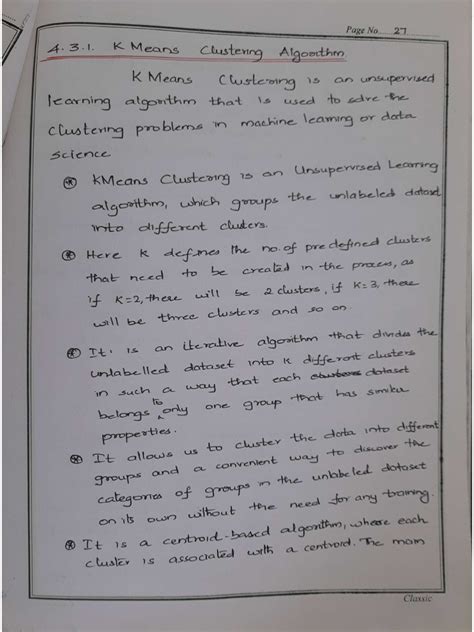 k means clustering algorithm pdf