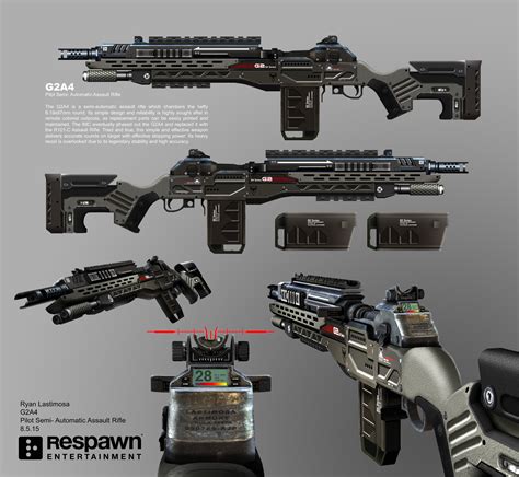 Artstation Titanfall 2 G2a5 Battle Rifle Ryan Lastimosa