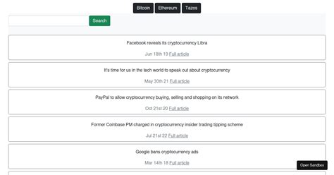 Hacker News Clone Forked Codesandbox