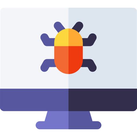 Bug Basic Rounded Flat Icon