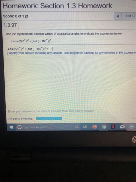 Solved Homework Section 1 3 Homework Score 0 Of 1 Pt 10 Of