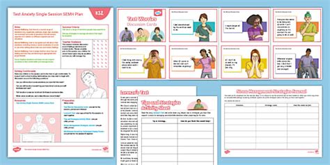 Test Anxiety Single Session Semh Intervention Pack Twinkl