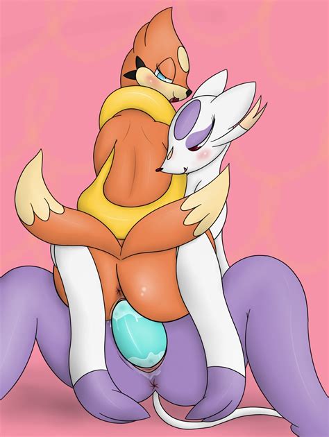 Rule 34 Anus Ass Dildo Duo Female Floatzel Mienshao Nintendo