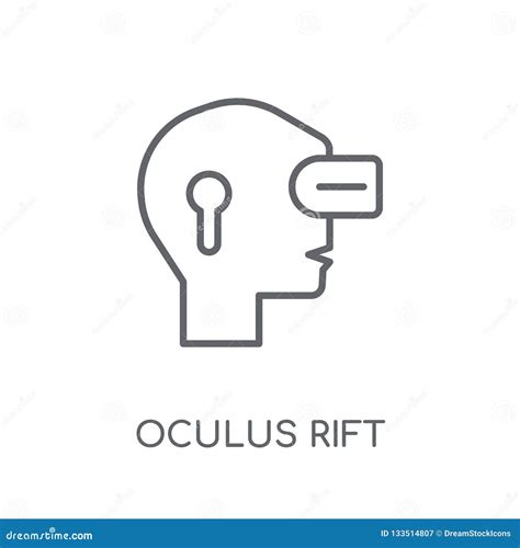 Linear Oculus Rift Icon From Artificial Intellegence And Future Technology Outline Collection