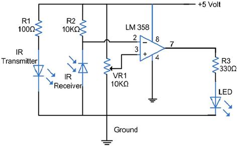 InfraredSensorCircuit Is An ElectronicSensor That Measures Infrared Light Radiating Fro