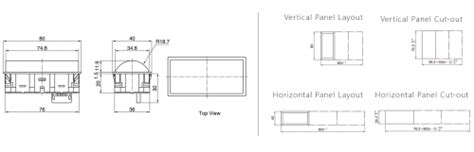LED Indicator CL Rectangular Domed RJS Electronics Ltd