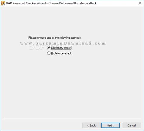 نرم افزار کرک پسورد فایل های فشرده برای ویندوز Rar Password Cracker 4 22 Windows
