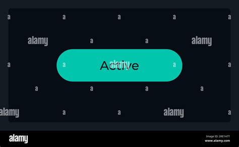 Active Sign Up Button State UI Element Template Stock Vector Image