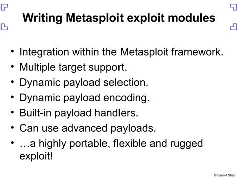 Writing Metasploit Plugins Ppt