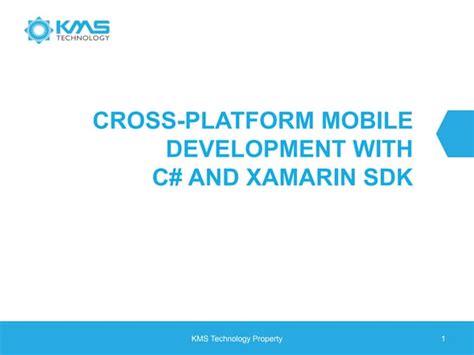 cross platform mobile development with c and xamarin ppt