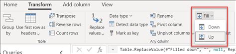 rellenar valores en una columna power query microsoft learn