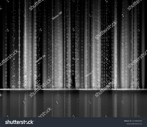 Technology Binary Abstract Background Matrix Style Stock Vector Royalty Free 2174605491