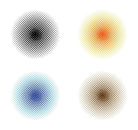 Abstract Halftone Effect Elements Collection 56929557 Vector Art At Vecteezy
