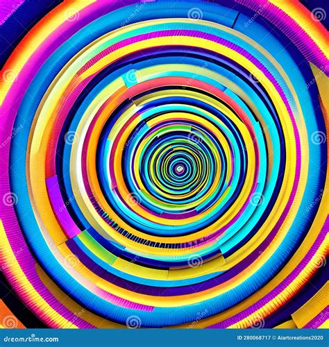 A Hypnotic Spiral Pattern Composed Of Concentric Circles In Shades Of Purple And Turquoise2