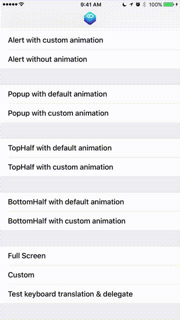 Github Icalialabspresentr Swift Wrapper For Custom Viewcontroller
