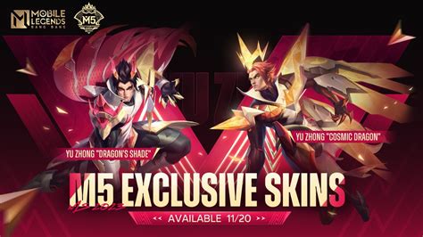M5 Skins Yu Zhong Dragons Shade And Yu Zhong Cosmic Dragon丨mobile Legends Bang Bang Youtube