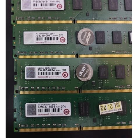 創見 Ddr3l 1600 8gb 低電壓版本 雙面顆粒 穩定性高 相容性佳 桌上型電腦規格 隨機出貨 蝦皮購物
