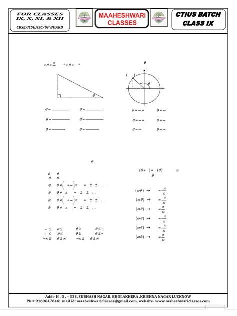 Formulas Trigo Pdf Trigonometry Classical Geometry
