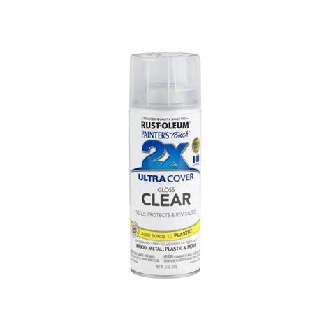 ספריי לכה שקוף מבריק Rust Oleum X2 Gloss Clear מחסן עצים בית מעץ