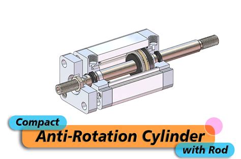 Compact Anti Rotation Cylinder With Rod