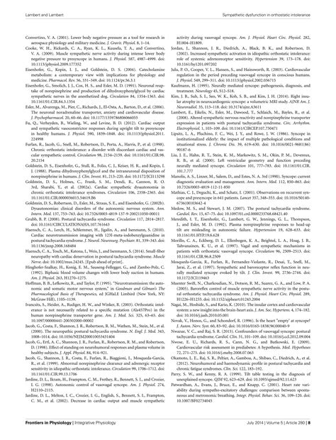 Sympathetic Dysfunction In Vasvogal Syncope And The Postural Orthostatic Tachycardia Syndrome Pdf