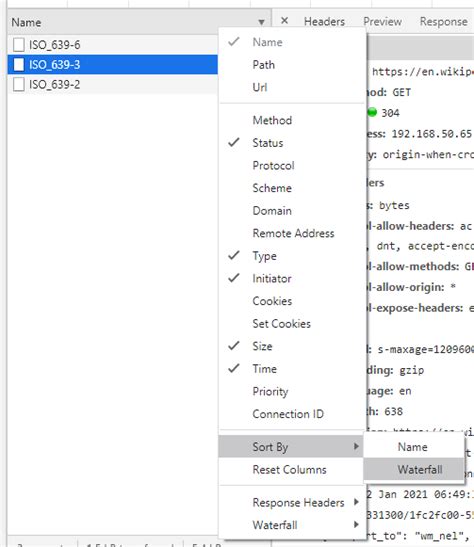 Is There A Way To Sort The Console And Network By Time For X