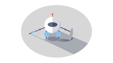 White Space Rocket Landing Vehicle Aerospace Technology Exploration Launch Vector Design