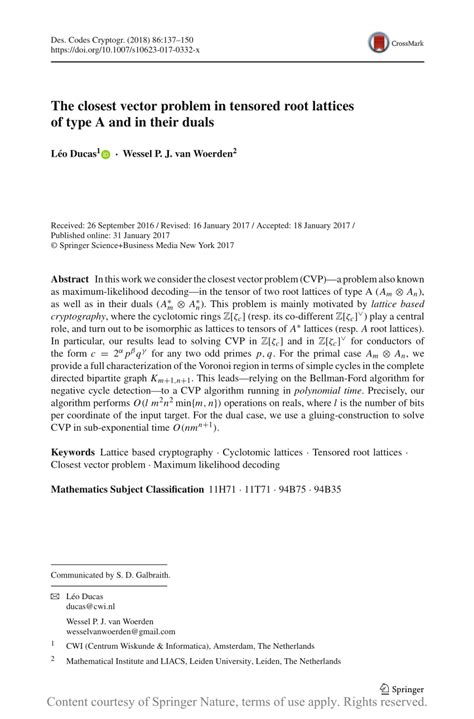 The Closest Vector Problem In Tensored Root Lattices Of Type A And In Their Duals