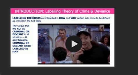 Aqa Sociology Paper 3 Crime And Deviance Labelling Theories Of Candd