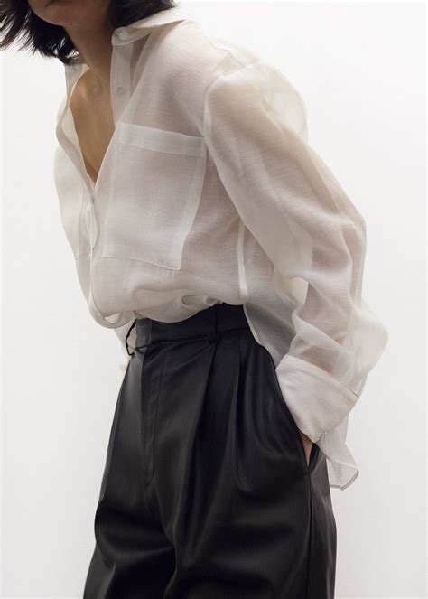 A Sheer White Blouse