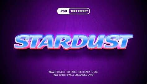 Premium PSD Stardust Text Effect