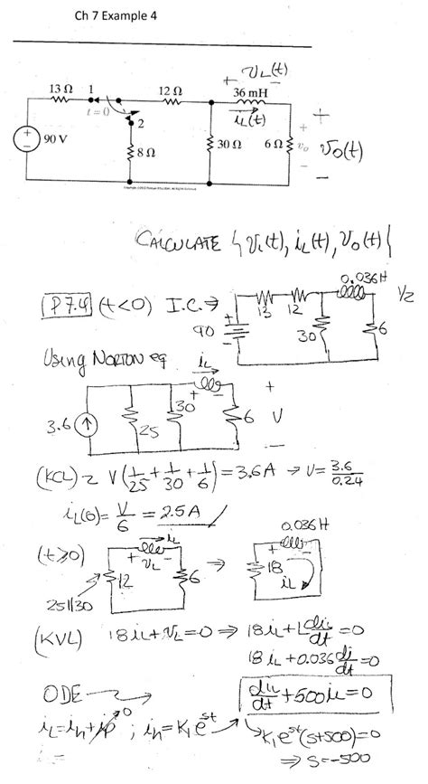 Voltage What Is The Name Of This Specific Method Used To Solve For The Step Response Of A
