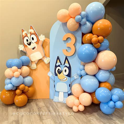 Orange And Blue Diy Balloon Garland Premium Double Stuffed Balloons