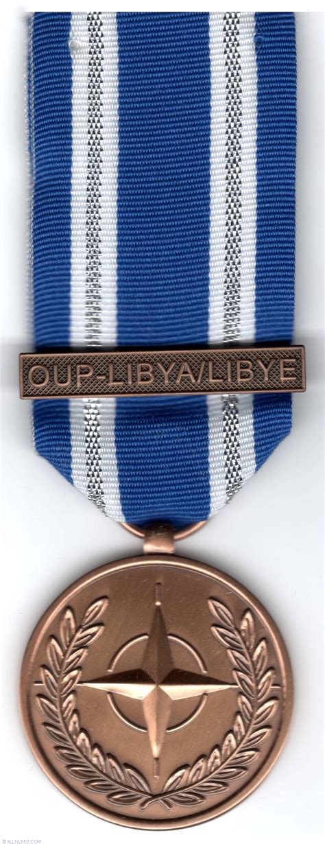 Nato Oup Libya Libye Military Medal Nato Medal 12260
