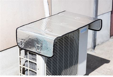 【楽天市場】室外機カバー アルミ エアコン 室外機 日除け 日よけ 遮熱 雪 パネル 磁石 直射日光 エアコン室外機サンガード マグネット式