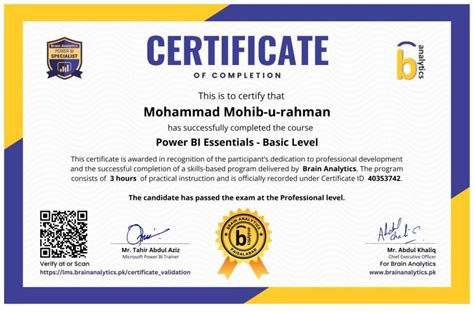 Powerbi Dataanalytics Brainanalytics Learningjourney… Mohib U Rahman