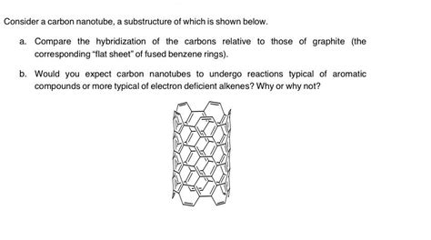 Solved Consider A Carbon Nanotube A Substructure Of Which