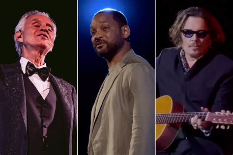 Will Smith And Johnny Depp Perform At Andrea Bocelli 30th Anniversary