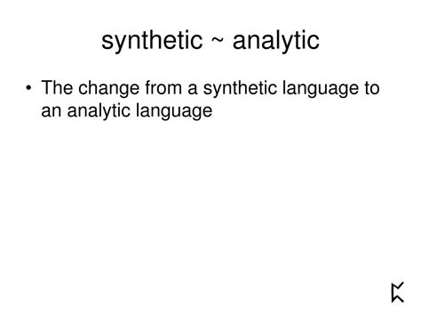 PPT Synthetic Analytic PowerPoint Presentation Free Download ID