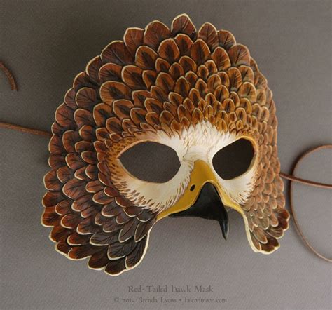 Red Tailed Hawk Leather Mask By Windfalcon On Deviantart Leather