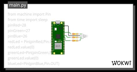 Essai Rgb Wokwi Esp32 Stm32 Arduino Simulator