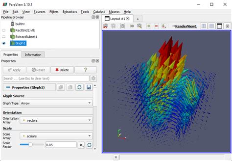Cornell Virtual Workshop Paraview Produce A Visualization Adding Glyphs