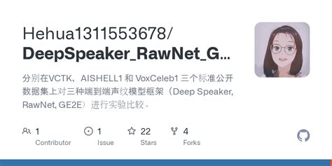 Deepspeaker Rawnet Ge2e Speakerrecognition Demo Manage Py At Master · Hehua1311553678